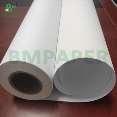 China Color Inkjet Printing Paper 150gr One Side Coated White Paper 914mm X 30m Roll for sale