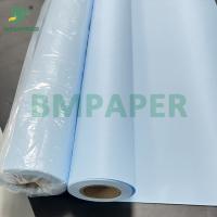 China Clear Image Printing 20lb Blue Colored Premium CAD Plotter Paper A0 A1 for sale