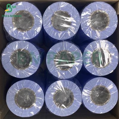 China 80gsm Purplish Blue Digital Paper CAD Plotter Rolls One side White 610mm X 50m 2inch Core for sale