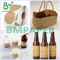 China Nutural color 60gsm 100gsm 120gsm Brown Craft Paper For Shopping Bags In Sheets for sale