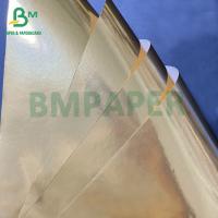China 70gsm Golden Glossy Wet Strength Paper For Drink Label 70cm x 100cm for sale