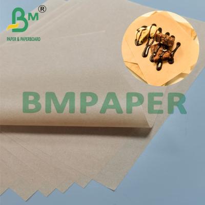 China 34g 635mm Width Food Grade Unbleached Coat Paper With Greaseproof Silicones for sale