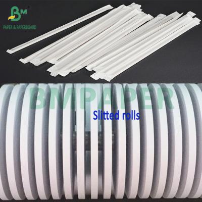 China 32mm 24gsm White Kraft Paper For Individual Straw Packaging for sale