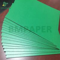 China 700 x 1000mm 1.2mm 1.5mm Green Lacquered Cardboard Grey Back Solid Paperboard for sale