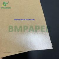 China Greaseproof 15g PE Coated 250g 270g Kraft Paperboard For Takeaway Food Box for sale