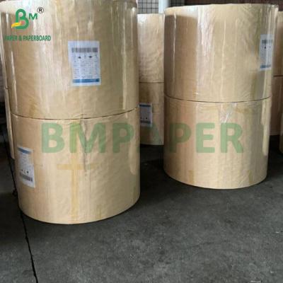 China 50g Colored Striped Kraft Paper Roll Smooth One Side Yellow Red for sale