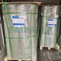 China 0.55mm 0.60mm Dark Brown Washed Kraft Paper Rolls For Jeans Label 150cm X 100m for sale