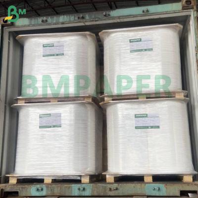 China Food Grade White Toothpick Wrapping Paper Roll 24 - 28GSM 26.5-32mm Width Virgin Pulp Biodegradable Kraft for sale