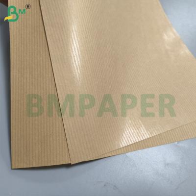 China High Strength 50gsm Pure MG Ribbed Kraft Paper Roll 750mm for sale