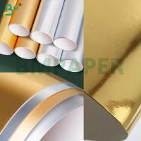 China Silver and Gold Glossy Metallic Finish 250gsm For Folding Carton Boxes for sale