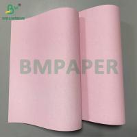 China 56gsm 60gsm CB CFB CF White Blue Pink Carbonless Paper 44.5cm Roll for sale