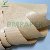 China Virgin Wood Pulp 30GSM to 120GSM Unbleached MG Ribbed Kraft Wrapping Paper for sale