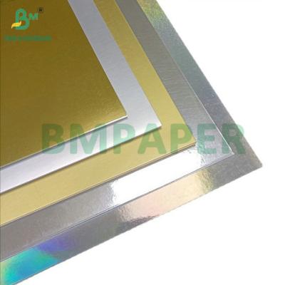 China 400gsm 425gsm Gold Metallic Cardstock For Making Packaging Box for sale