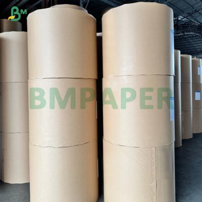China 75g High Tensile Brown Kraft Paper For Paper Ropes Bag Handles 400 - 1600mm Rolls for sale