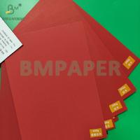 China 300gsm 450gsm High Stigffness Pure Red Cardboard For Premium Hangtag for sale