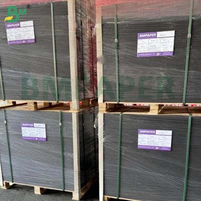 China 120g 130g 140g Pure Black Fold Resistance Black Paperboard for Gift Boxes Packing DIY for sale