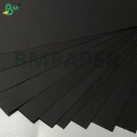 China 120g 130g 140g Pure Black Fold Resistance Black Paperboard for Gift Boxes Packing DIY for sale