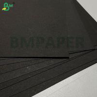 China 120g 130g 140g Pure Black Fold Resistance Black Paperboard for Gift Boxes Packing DIY for sale