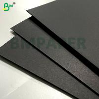 China 300g 400g Printability Fold Resistance Double Sided Black Cardboard For Hardcover Book Covers Business Cards for sale