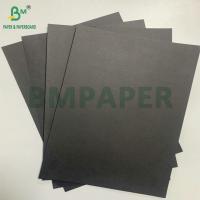 China Good Strengh Heavyweight 350gsm 400gsm Black Cardboard For Gift Box for sale