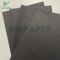 China Good Strengh Heavyweight 350gsm 400gsm Black Cardboard For Gift Box for sale