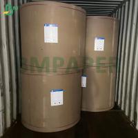 China 70gsm Brown Stripe Kraft Paper Glossy One Side Custom 30 - 180cm Rolls for sale