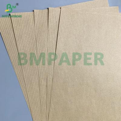 China High Stiffness 50gsm 60gsm Brown Striped Kraft Paper For Flowers Packaging for sale