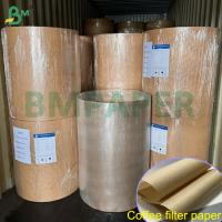 China 50gsm 54gsm Foodgrade White Brown Coffee Filter Paper 380mm 400mm for sale