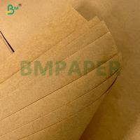 China 140g Semi - Extensible Brown Unbleached Cement Kraft Paper For Wrapping for sale