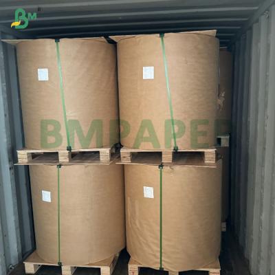 China 140g Semi - Extensible Brown Unbleached Cement Kraft Paper For Wrapping for sale