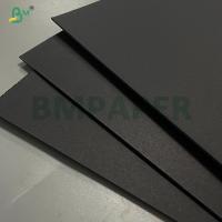 China 300gsm Smooth Deep Pure Black Black Cardboard Sheets For Box Packing 70 * 100cm for sale