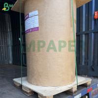China 60gsm 70gsm Brown MG Ribbed Kraft Paper For Jewelry Packaging Boxes 1020mm for sale