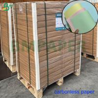 China 75gsm 216 x 279mm White Pink Green Blue Carbonless Paper For Receipt for sale