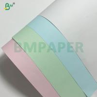 China 70g White & Blue & Green Three-ply Carbonless Paper Retail Receipts for sale