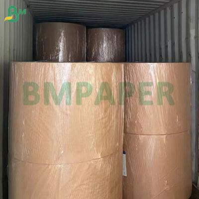 China Light Brown Kraft Paper For Disposable Paper Bowls 300gsm + 18g PE One Side, PE Coated Food Container Board for sale