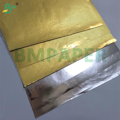 China 70g 80g Aluminum Foil Liner Paper Silver & Gold Color Excellent Barrier Properties for sale