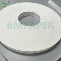 China Slitted Rolls White Kraft Paper For Straw Packing 24gsm 35mm Roll for sale