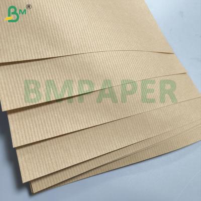 China Recyclable Lined MG Brown Kraft Paper For Wrapping Ribbed Paper for sale
