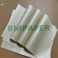 China Food Grade Heat Sealable 15gsm PE Laminated 40g 50g Brown Wrapping Paper for Plastic Forks Packing for sale