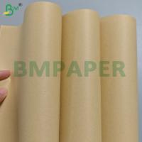 China 100gsm Brown Kraft Paper Rolls 46.5cm Width for Make Envelopes for sale