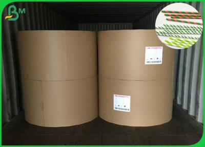 China 80g 15mm Width Straw Wrapping Paper Roll 100% FDA Material White Color for sale