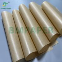 China 30gsm 35gsm 40gsm Brown Color Silicone Baking Paper For Roasting 75cm width for sale