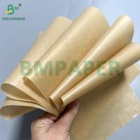 China 30gsm 35gsm 40gsm Brown Color Silicone Baking Paper For Roasting 75cm width for sale