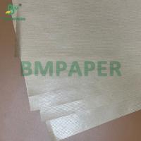 China 38gsm 40gsm MG Kraft Ribbed Paper Brown In Roll for Gift Bags and Carrier Bags for sale