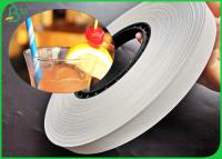 China 100% Degradable 60gsm 120gsm Printed Straw Paper Roll For Making Strip Straws for sale
