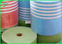 China Custom Printed 60gsm 120gsm food grade paper roll for color printing drinking straw paper roll for sale