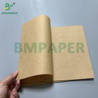 China 70gsm 80gsm 340mm 450mm High Tensile Strength Brown Kraft Paper For Paper Bag for sale