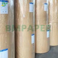 China 80gsm Brown Kraft Paper Jumbo Rolls for Making Shopping Bags for sale