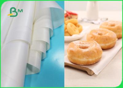 China 22 GSM 31 GSM Greaseproof Paper Roll Heat Resistant Non Stick Baking Paper for sale