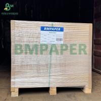 China High Durability 40GSM 60GSM Natural Brown Machine Glazed Ribbed Kraft Paper for sale